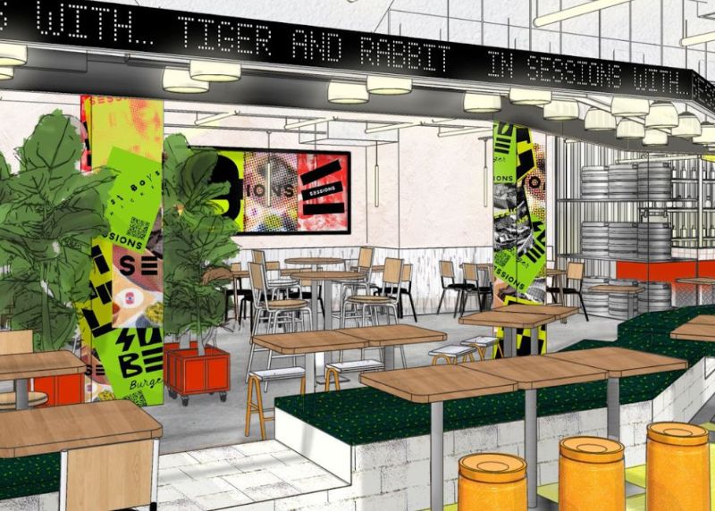 Sessions, a new food hall, is opening in Islington this summer